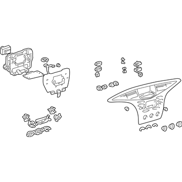 55930-47040-B0 Genuine Toyota Control Assy, Center Cluster Module