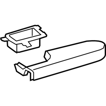 74260-0C080-E1 Genuine Toyota Armrest Assy, Rear, LH