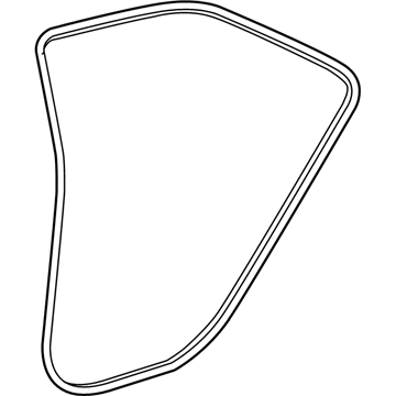 62331-06190 Genuine Toyota WEATHERSTRIP, Rear Doo