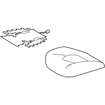 71071-0E360-B3 Genuine Toyota Front Seat Cover Sub-Assembly