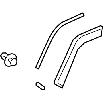 75061-0R010 Genuine Toyota MOULDING Set, OUTSID