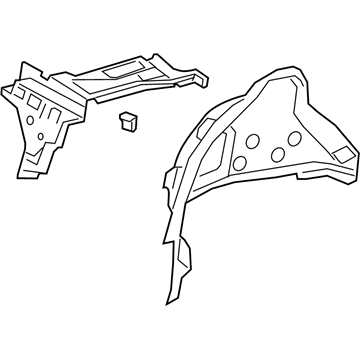 61608-02700 Genuine Toyota Panel Sub-Assembly, Qtr