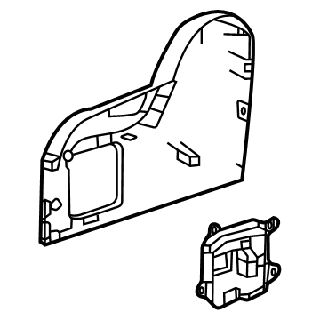 71801-08040-C0 Genuine Toyota Cover Sub-Assembly, RECL