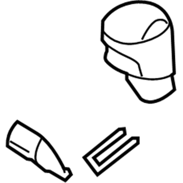 33504-WB005 Genuine Toyota Knob Sub-Assembly, Shift