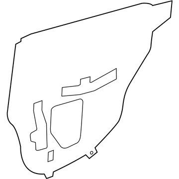67842-0E060 Genuine Toyota Cover, Rear Door Service