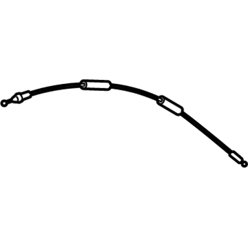 69710-0E050 Genuine Toyota Cable Assembly, Front Door