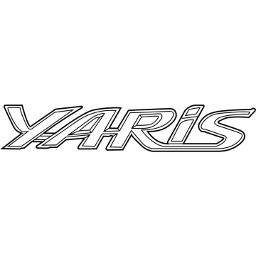 Toyota Yaris Emblem - Guaranteed Genuine Toyota Parts