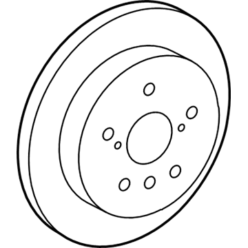 42431-06220 Genuine Toyota Rear Disc