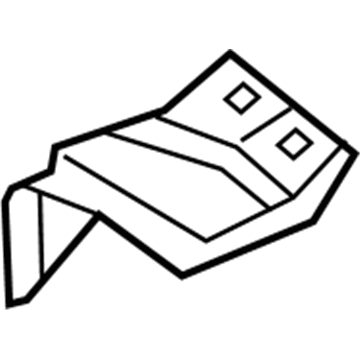 53772-0C010 Genuine Toyota Support, Battery Carrier, LH