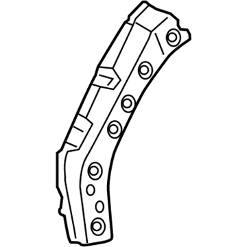 53708-0R030 Genuine Toyota Apron Sub-Assembly, FEND