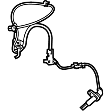 89543-06081 Genuine Toyota Sensor, Speed, Front LH