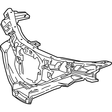 53112-F4070 Genuine Toyota Grille, Radiator, In