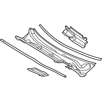 55708-0R030 Genuine Toyota LOUVER Sub-Assembly, Cow