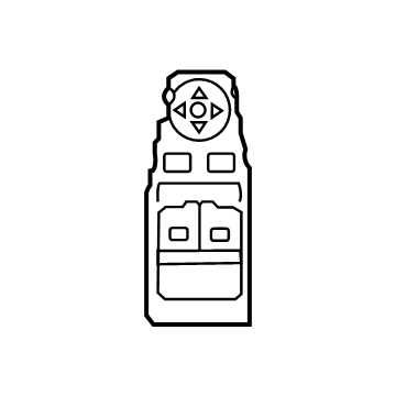 84040-WAA01 Genuine Toyota Master Switch Assembly