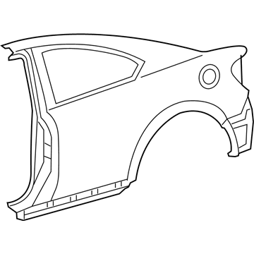 61602-21200 Genuine Toyota Panel, Quarter, LH