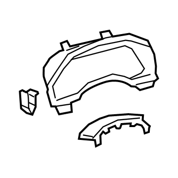 55404-07040 Genuine Toyota Panel Sub-Assembly, Inst