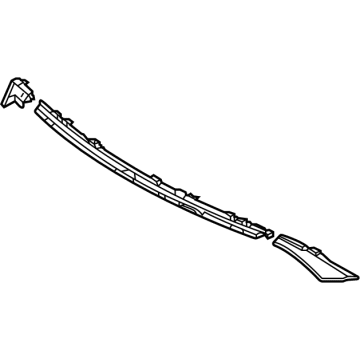 53122-48150 Genuine Toyota MOULDING, Radiator G