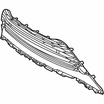 53112-48400 Genuine Toyota Grille, Radiator, Lw