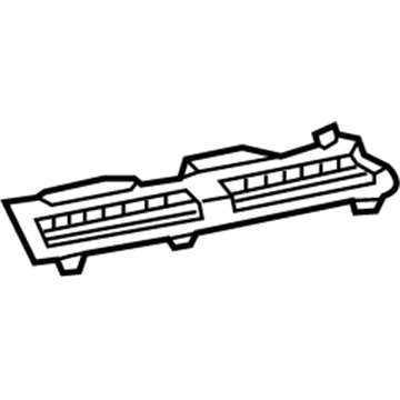 55660-06260 Genuine Toyota Register Assembly, Instrument