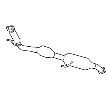 17410-25100 Genuine Toyota Exhaust Pipe Assembly