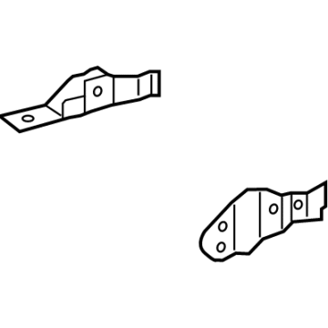 57225-0E070 Genuine Toyota Brace, Front Mounting Bracket