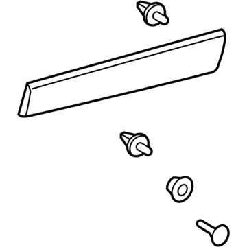 75075-0T900 Genuine Toyota MOULDING Sub-Assembly, R