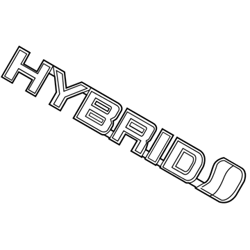 75374-06190 Genuine Toyota Side Panel Emblem
