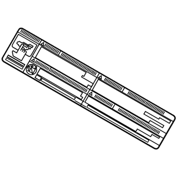 74535-08010 Genuine Toyota Label, Gate Helper I