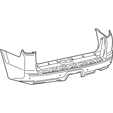 52159-35924 Genuine Toyota COVER, RR BUMPER L/P