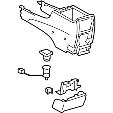 2005 Toyota Camry Center Console Base