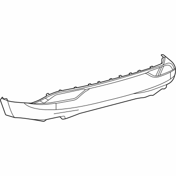 52169-48160 Genuine Toyota Cover, Rr Bumper, Lw