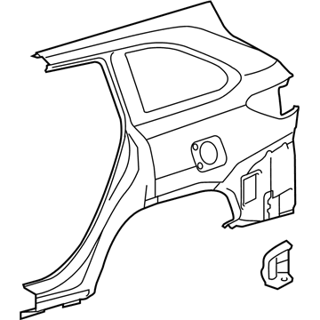 61611-0E080 Genuine Toyota Panel, Quarter, RH