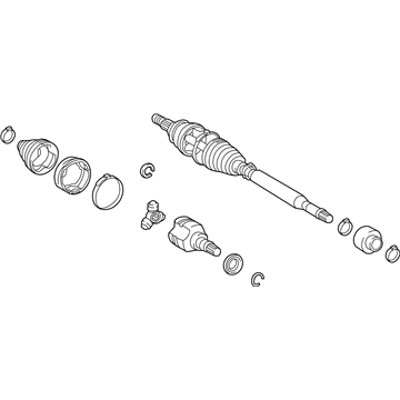 43420-02E80 Genuine Toyota Front Drive Shaft Assembly