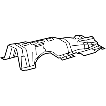 58153-10030 Genuine Toyota INSULATOR, Fr Floor