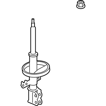 48540-49355 Genuine Toyota Shock Absorber Assembly Rear Left