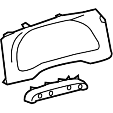 55410-0E030 Genuine Toyota Panel Assembly, Instrument