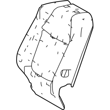 71651-08070 Genuine Toyota Pad, Rr Seat Back