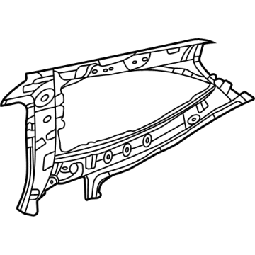 61707-0E060 Genuine Toyota Plate Sub-Assembly, Qtr