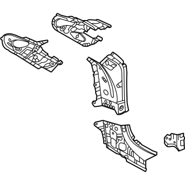 61703-0E060 Genuine Toyota Reinforcement Sub-As