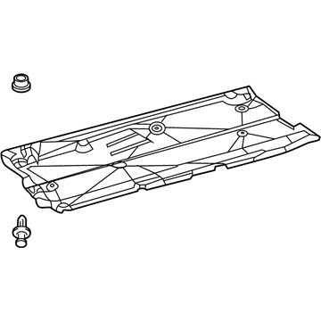 58166-12070 Genuine Toyota Cover, Fr Floor, LH