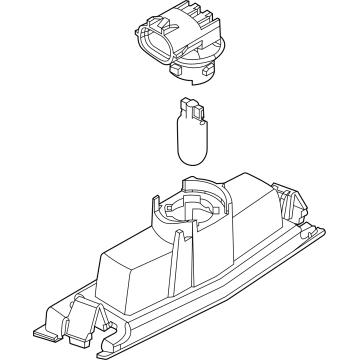 81270-WB007 Genuine Toyota Lamp Assembly, License P