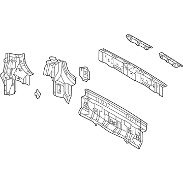 58302-08031 Genuine Toyota Panel Sub-Assembly, Lower