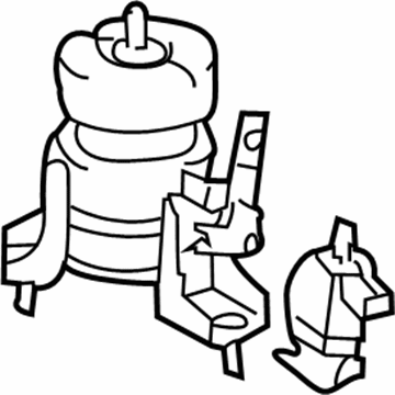 12360-0P110 Genuine Toyota INSULATOR Assembly, ENGI