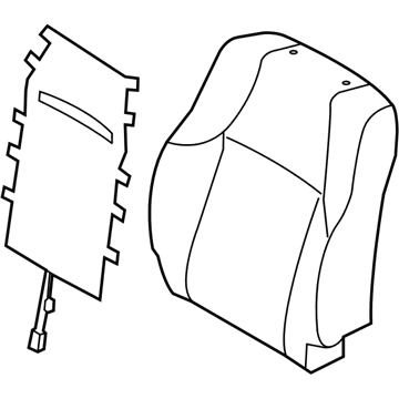 71073-35D80-C0 Genuine Toyota COVER SUB-ASSY, FR S