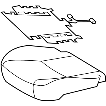 71071-35C10-C0 Genuine Toyota COVER SUB-ASSY, FR S