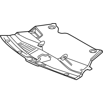 53295-62020 Genuine Toyota DEFLECTOR, Radiator
