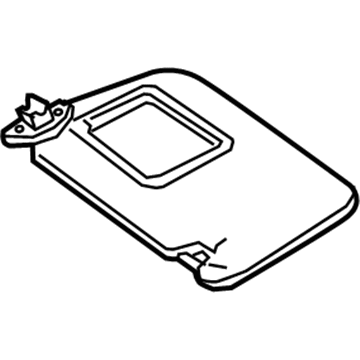74310-47360-E0 Genuine Toyota Visor Assembly, Right