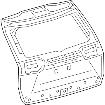 67005-0R300 Genuine Toyota Panel Sub-Assembly, Back