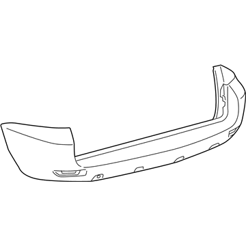 52159-42906 Genuine Toyota Cover, Rear Bumper