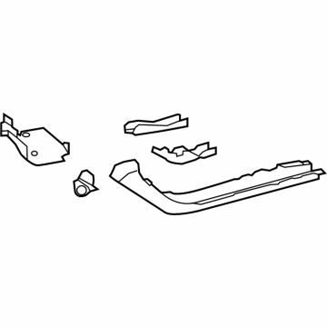 57024-0A010 Genuine Toyota MEMBER SUB-ASSY, RR
